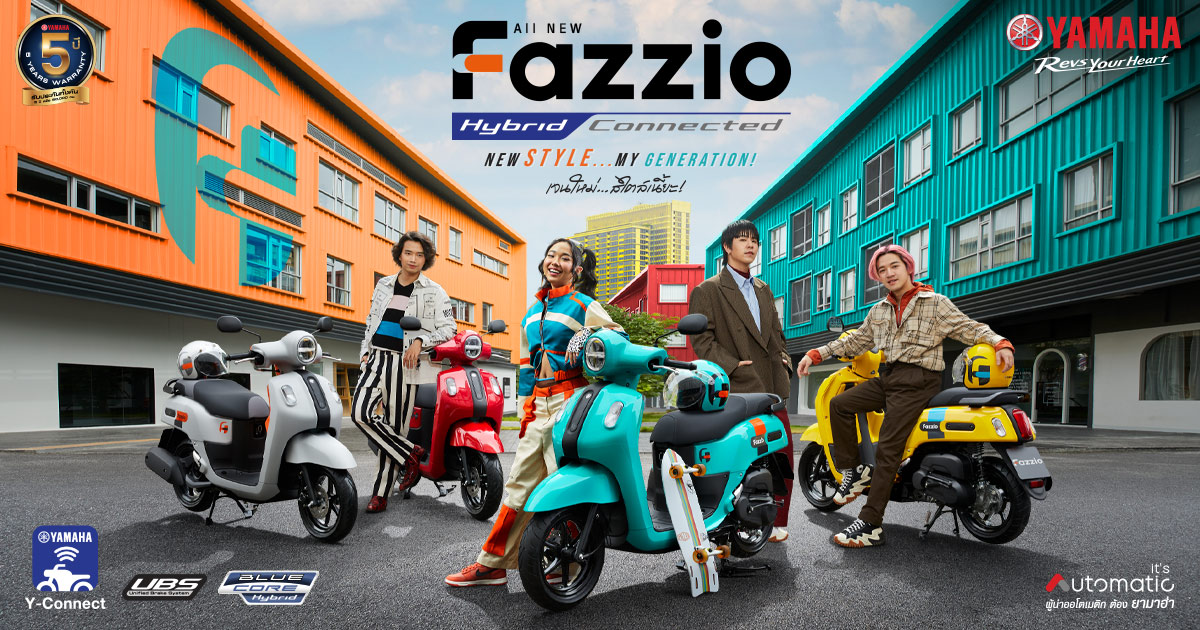 รถจักรยานยนต์ ออโตเมติก Yamaha Fazzio [2022]